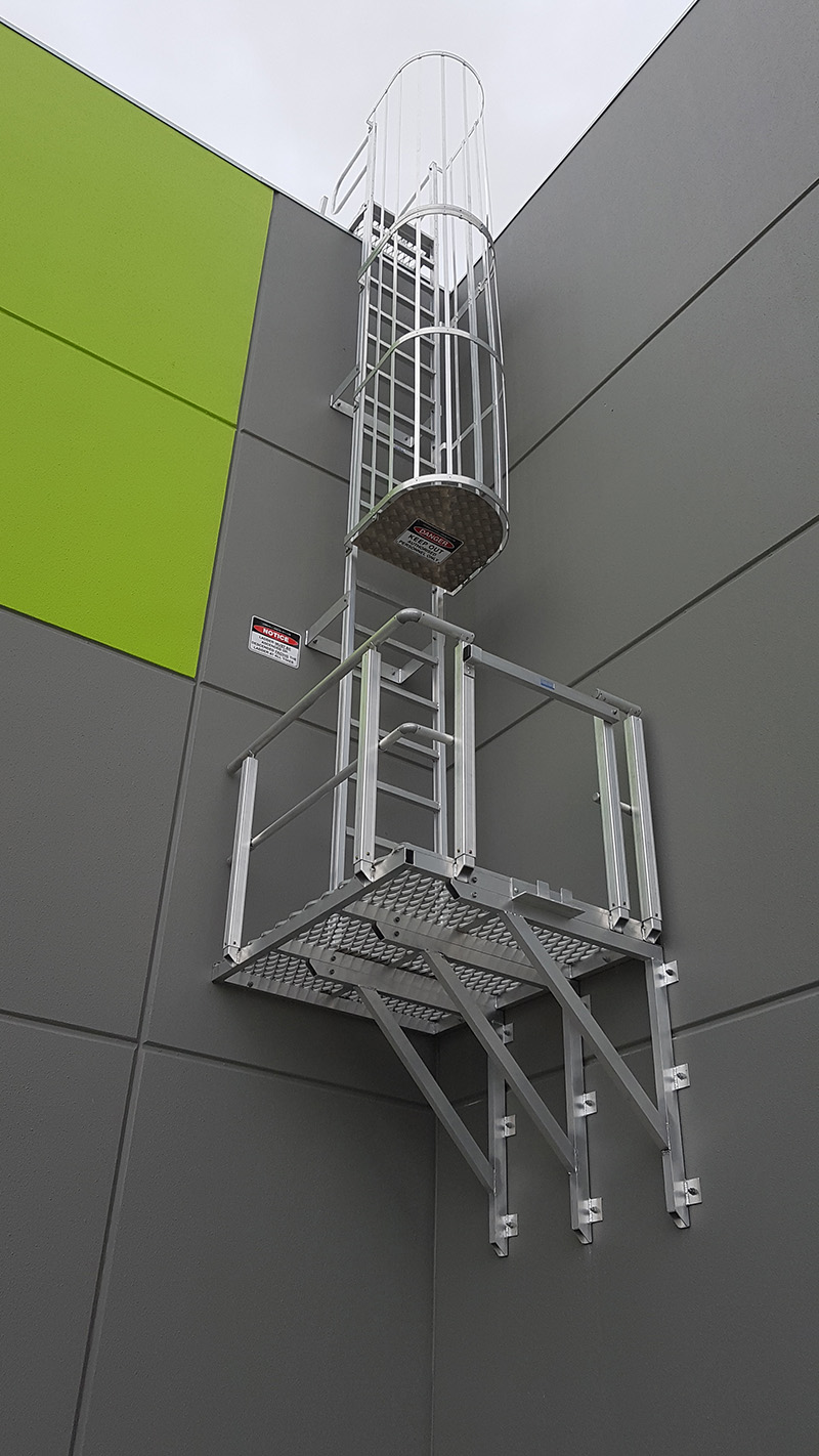 Caged Ladders - Amboss Access Ladders